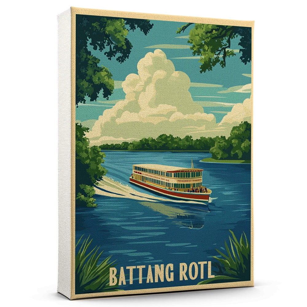 Baton Rouge Canvas, Travel Canvas, City Prints Wall Decor, Louisiana ...