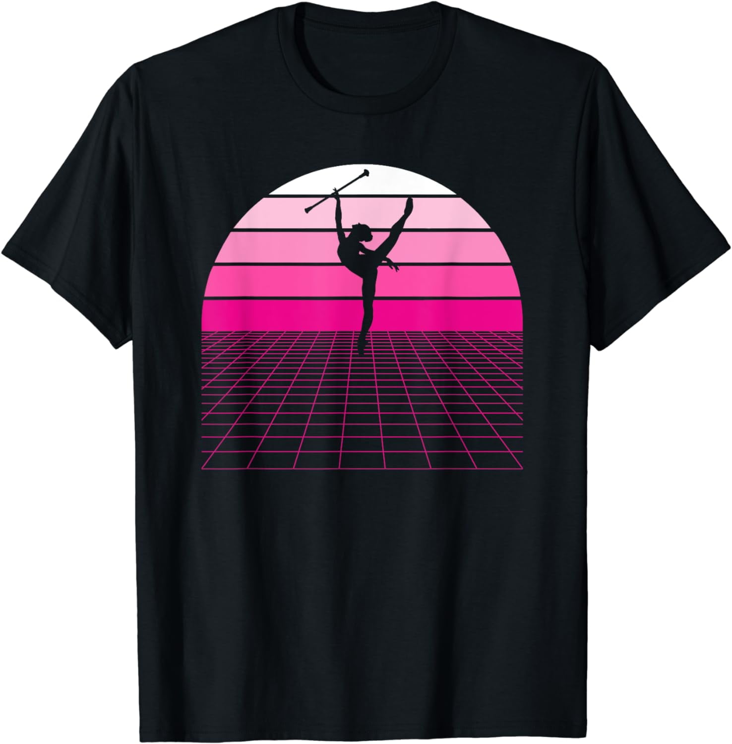 Baton Twirler Majorette 80s Baton Twirling T-Shirt - Walmart.com