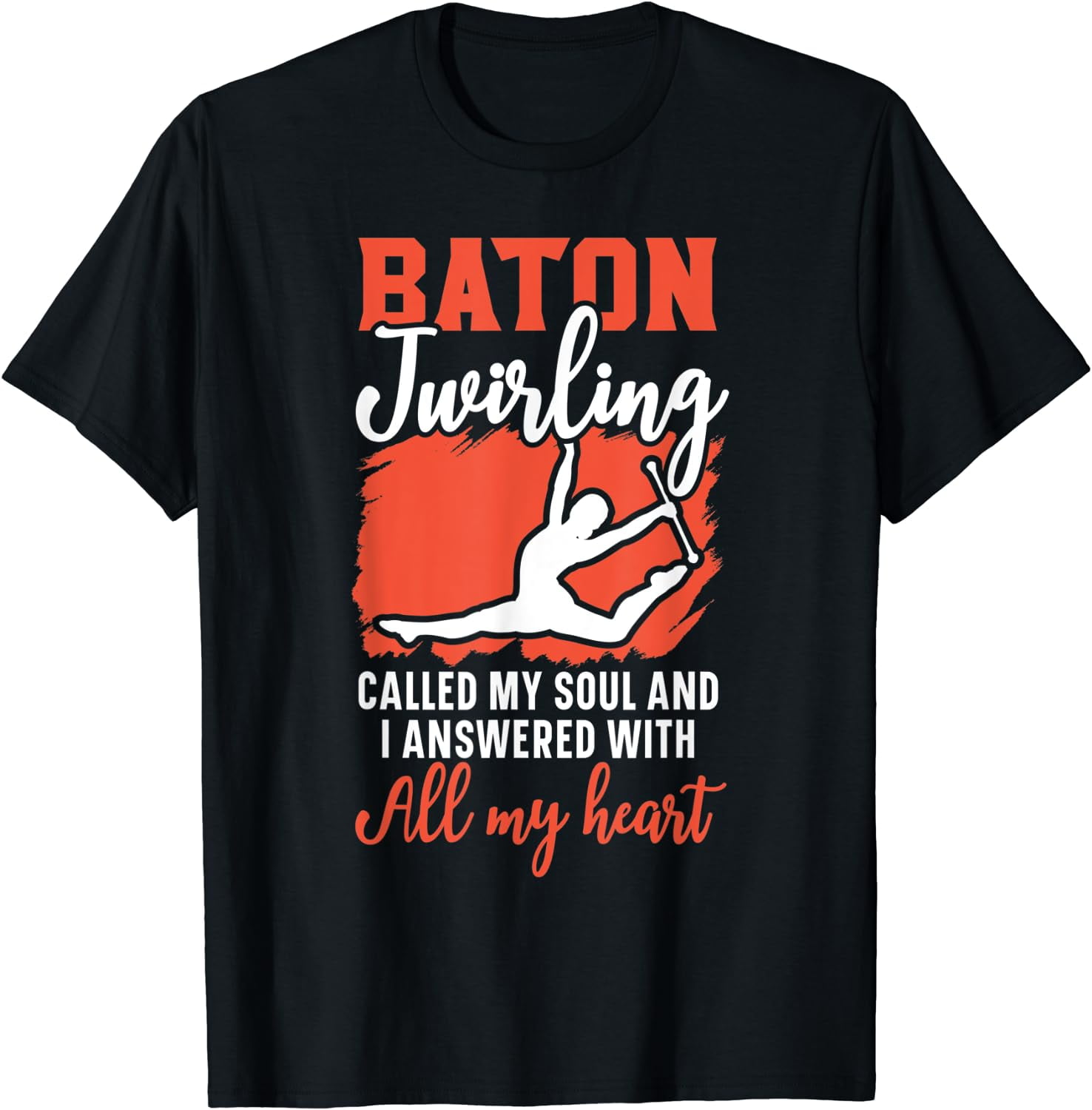 Baton Twirling Gymnastics Majorette Baton Twirler T-Shirt - Walmart.com