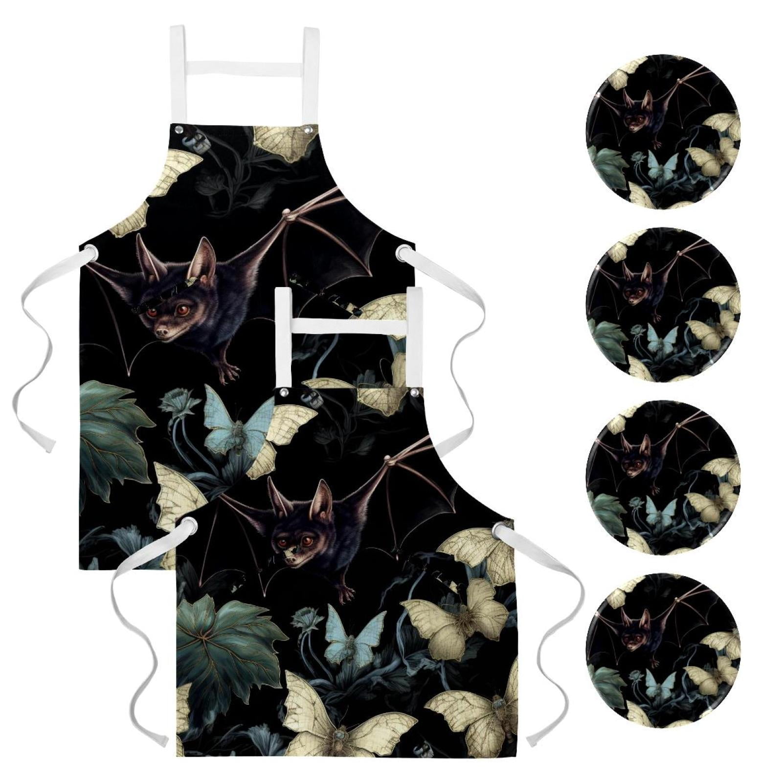Bats 2 Pack Waterproof Cooking Apron with Pockets and Badge - Photo ...