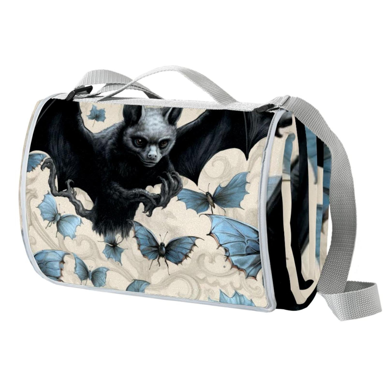 Bats Canvas Beach Blanket Picnic Mat, Large Size Foldable Beach Mat ...