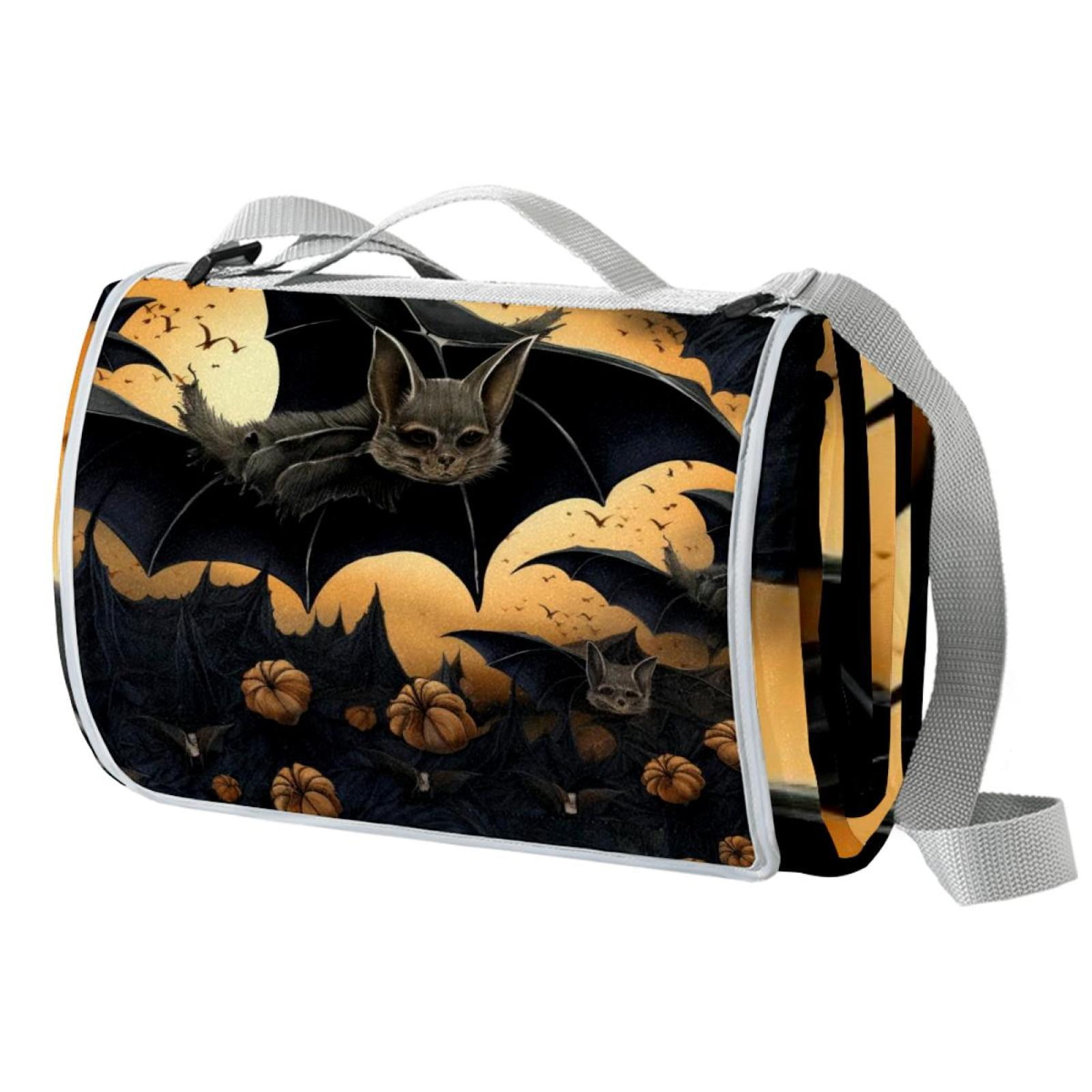 Bats Canvas Picnic Mat for Outdoor Activities - Waterproof and Portable ...