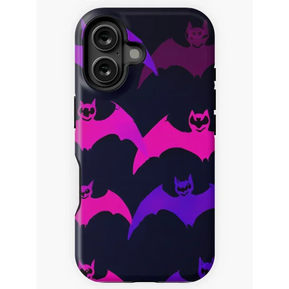 Bats Design Pattern Phone Case for iPhone 11 to 16 Pro Max - Walmart.com