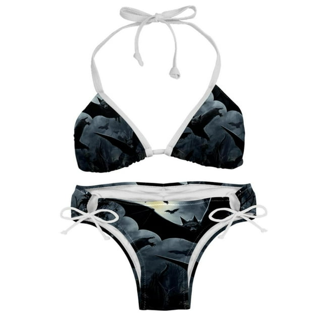 Bats Detachable Sponge Adjustable Strap Bikini Set Two-Pack, Great for ...
