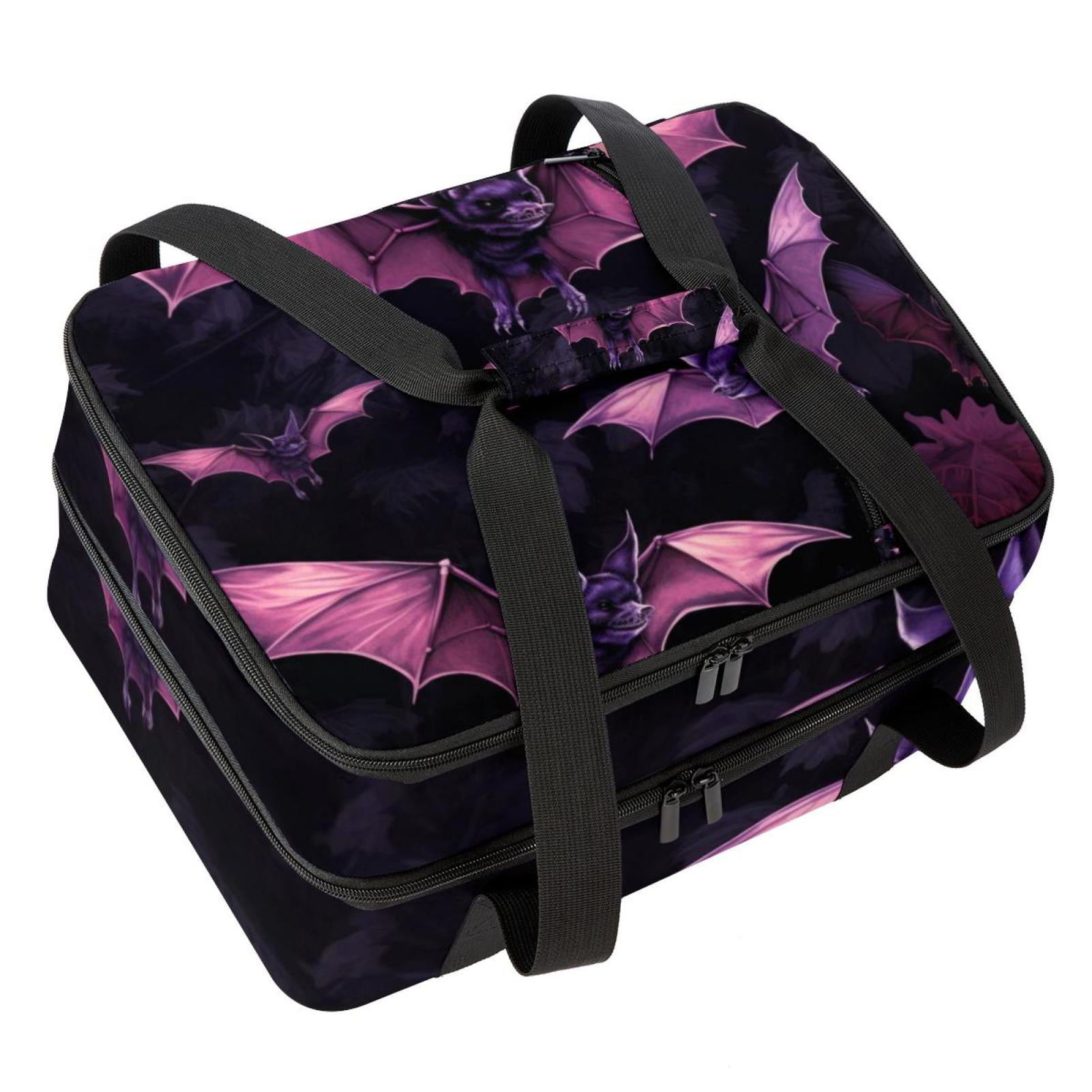 Bats Double Layered Insulated Refrigerated Lunch Bag with Large ...