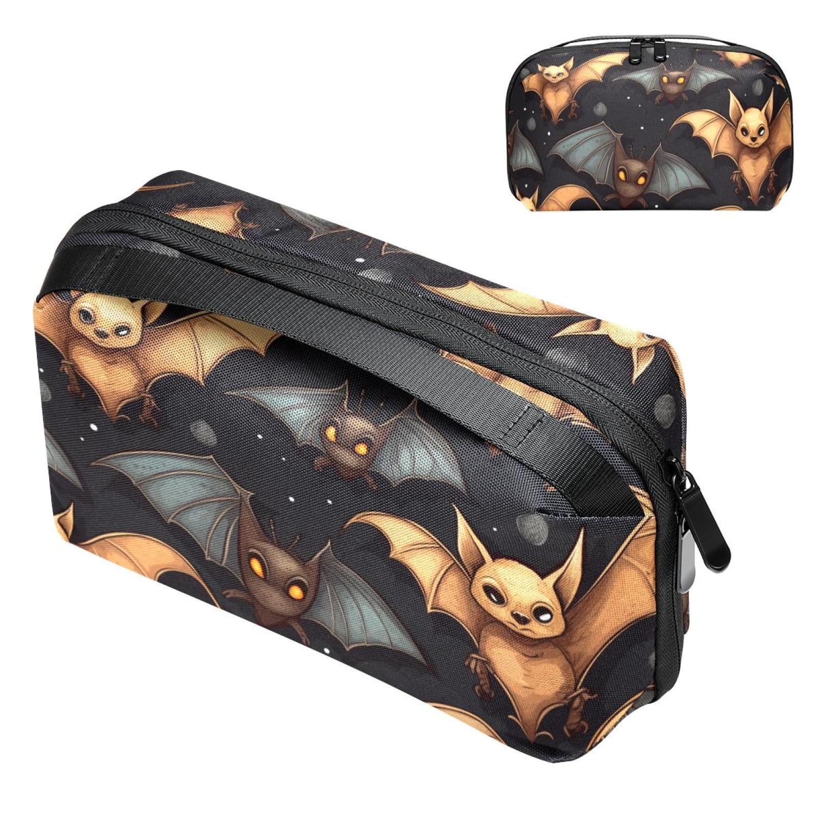 Bats Electronic Organizer Travel Case, Oxford Fabric Waterproof PC Case ...