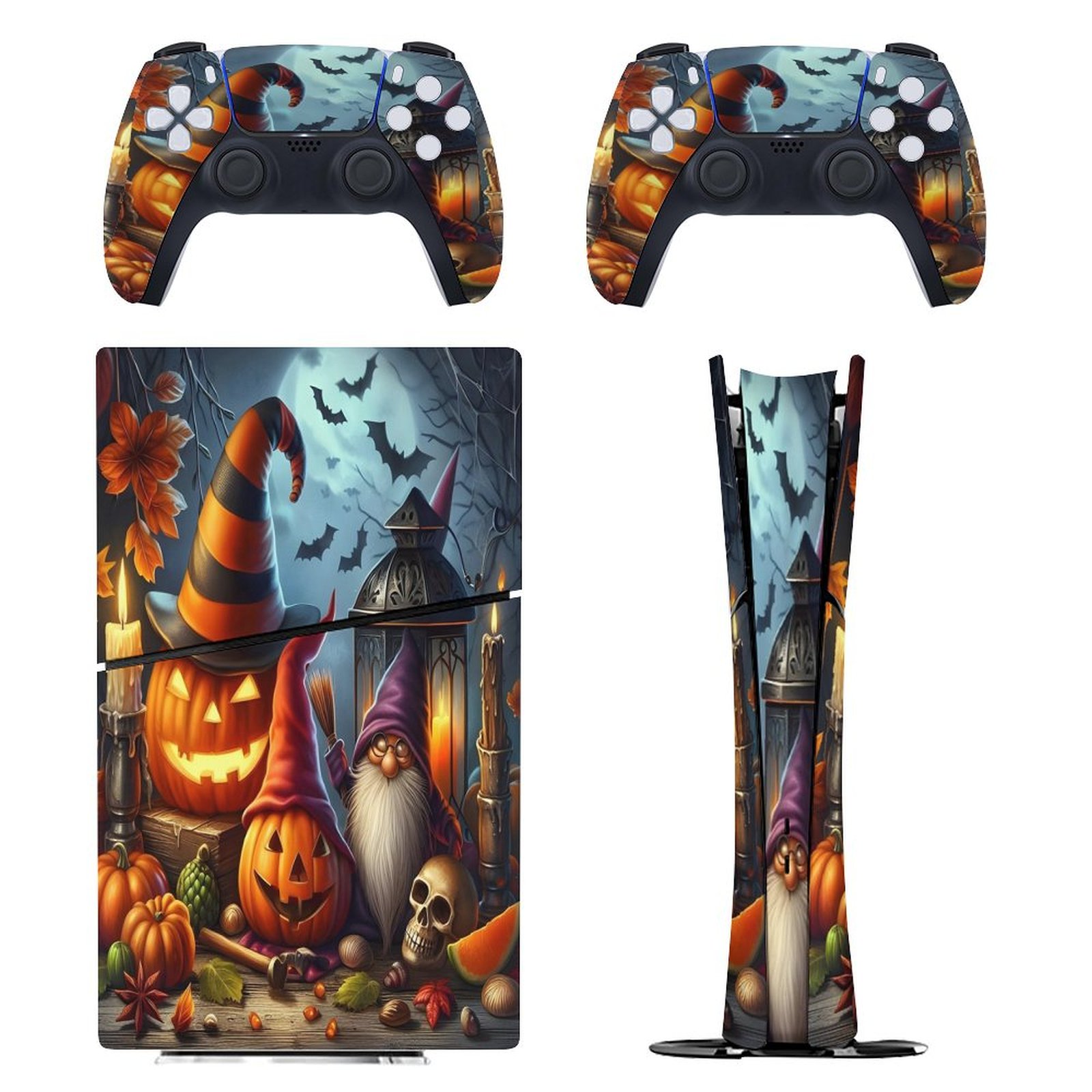 Bats, Evil, Gnomes PS5/PS5 Slim Digital Disc Skin Sticker For Console ...
