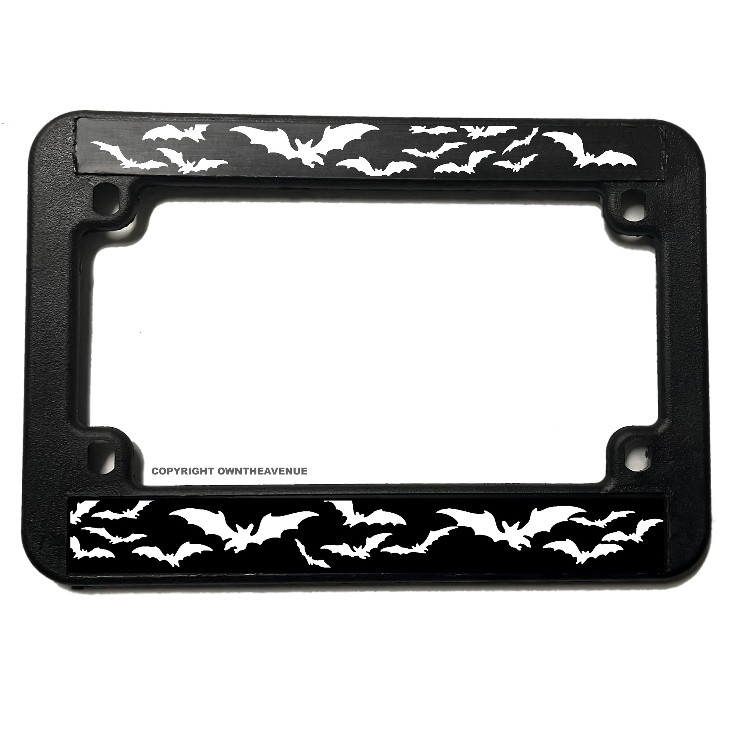 Bats Flying Goth Spooky Horror Vampire Motorcycle License Plate Frame ...