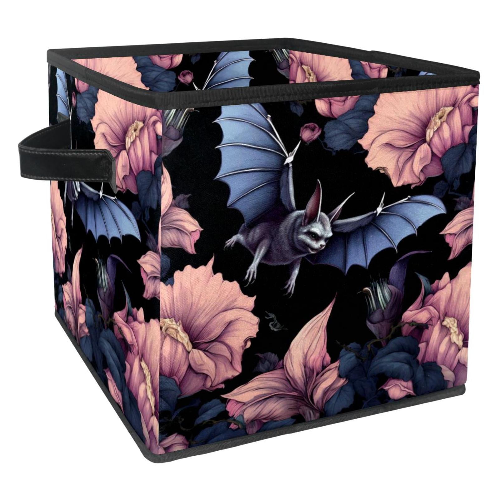 Bats Foldable Organizer Bins Storage Containers Storage Bin with Handle ...
