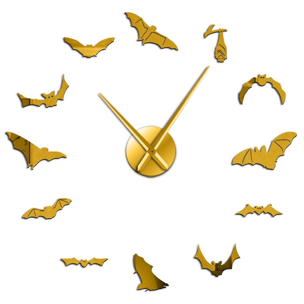 Bats Frameless Wall Clock Stickers, DIY Modern Decorative Clocks for ...
