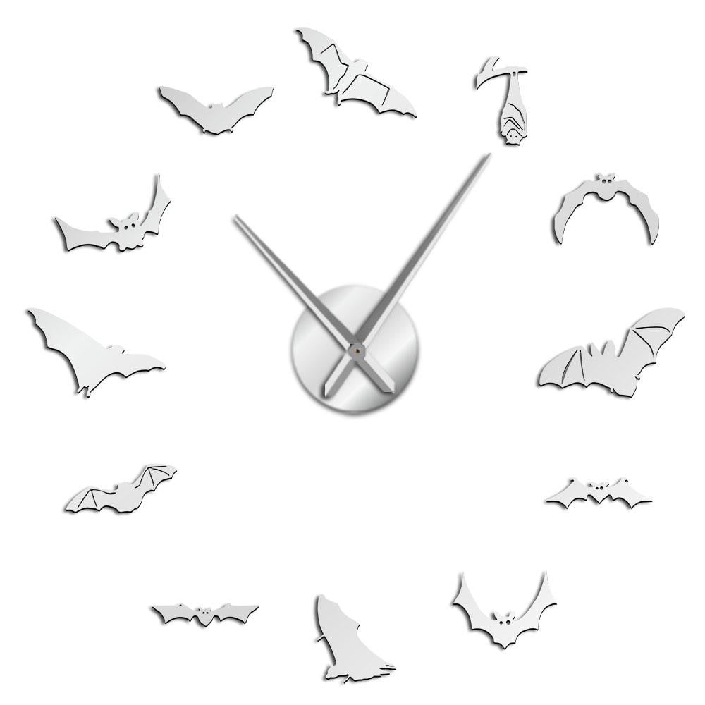 Bats Frameless Wall Clock Stickers, DIY Modern Decorative Clocks for ...