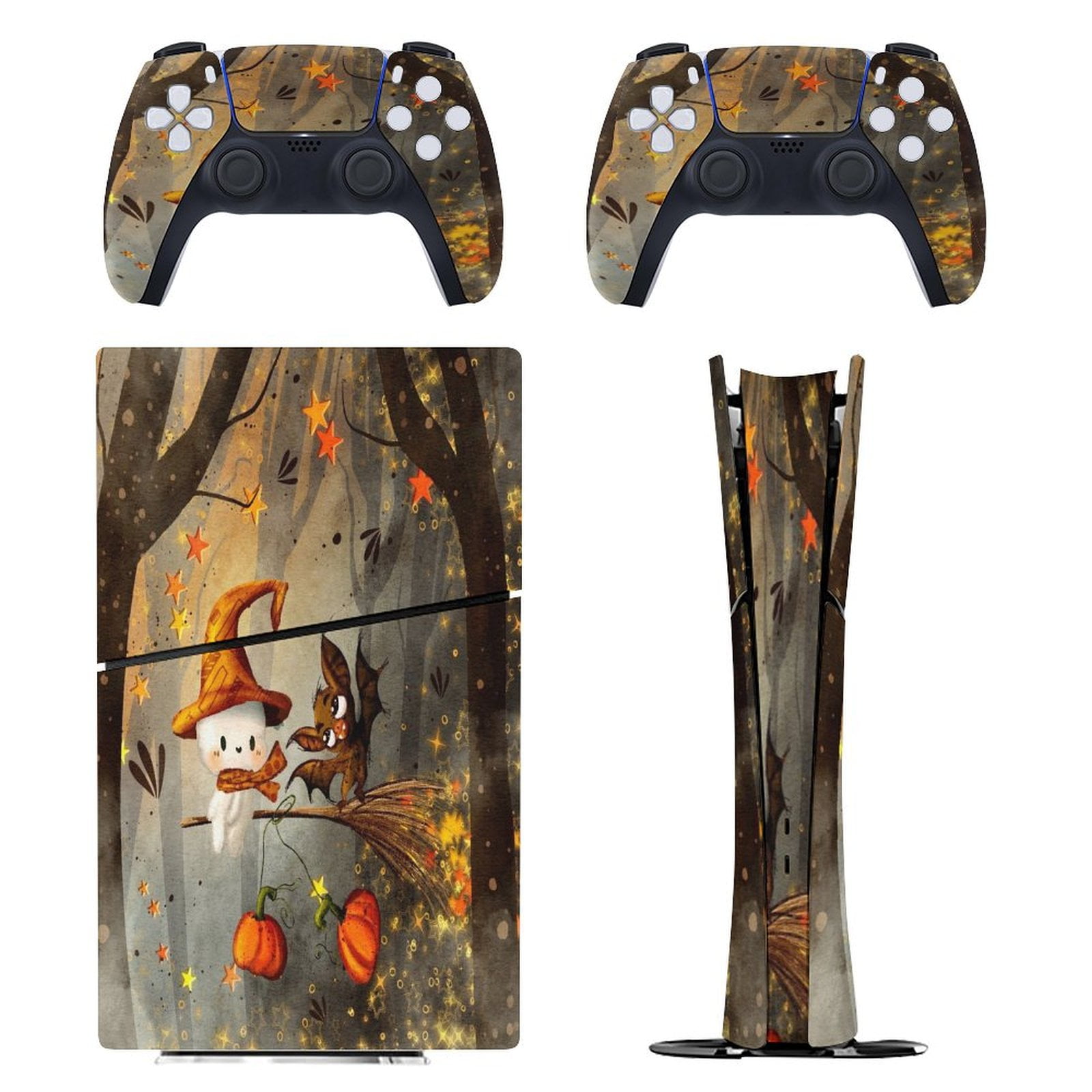 Bats, Ghosts, Forests PS5/PS5 Slim Digital Disc Skin Sticker For ...