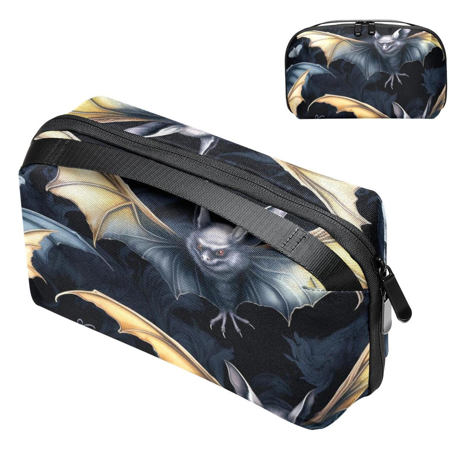 Bats Hard Drive Case Travel Bag Cord Charger Organizer for Purse ...