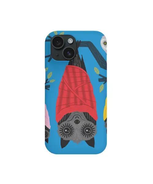 Bats In Blankets Cute Halloween Spooky Phone Case for iPhone 16 15 14 ...