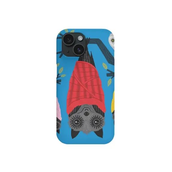 Bats In Blankets Cute Halloween Spooky Phone Case for iPhone 16 15 14 ...