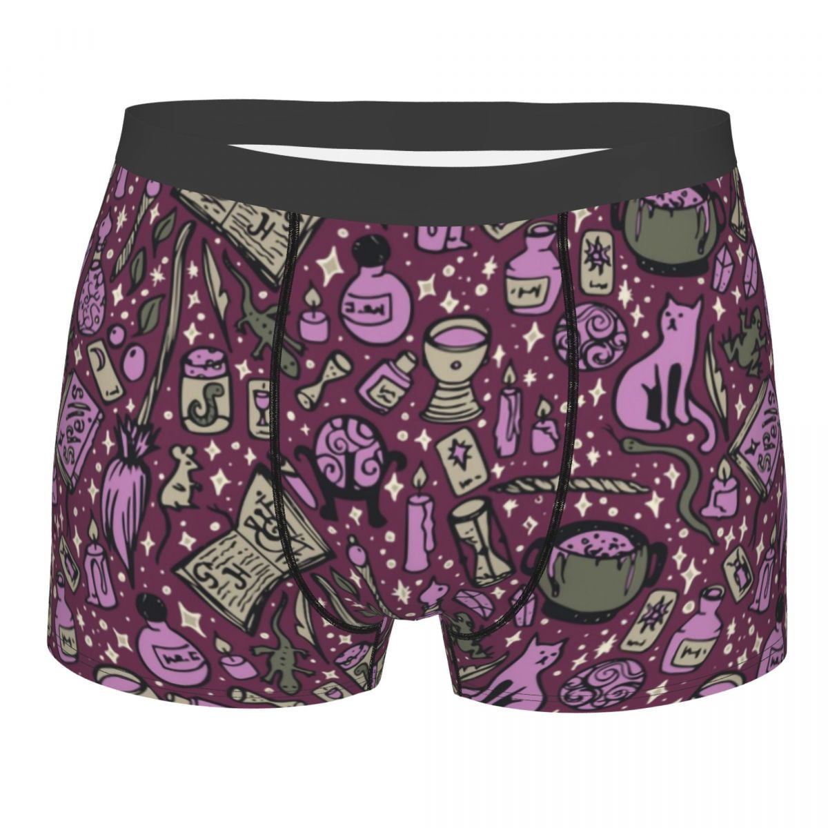 Bats In The Night Boxer Shorts For Homme 3D Printed Male Halloween Goth ...