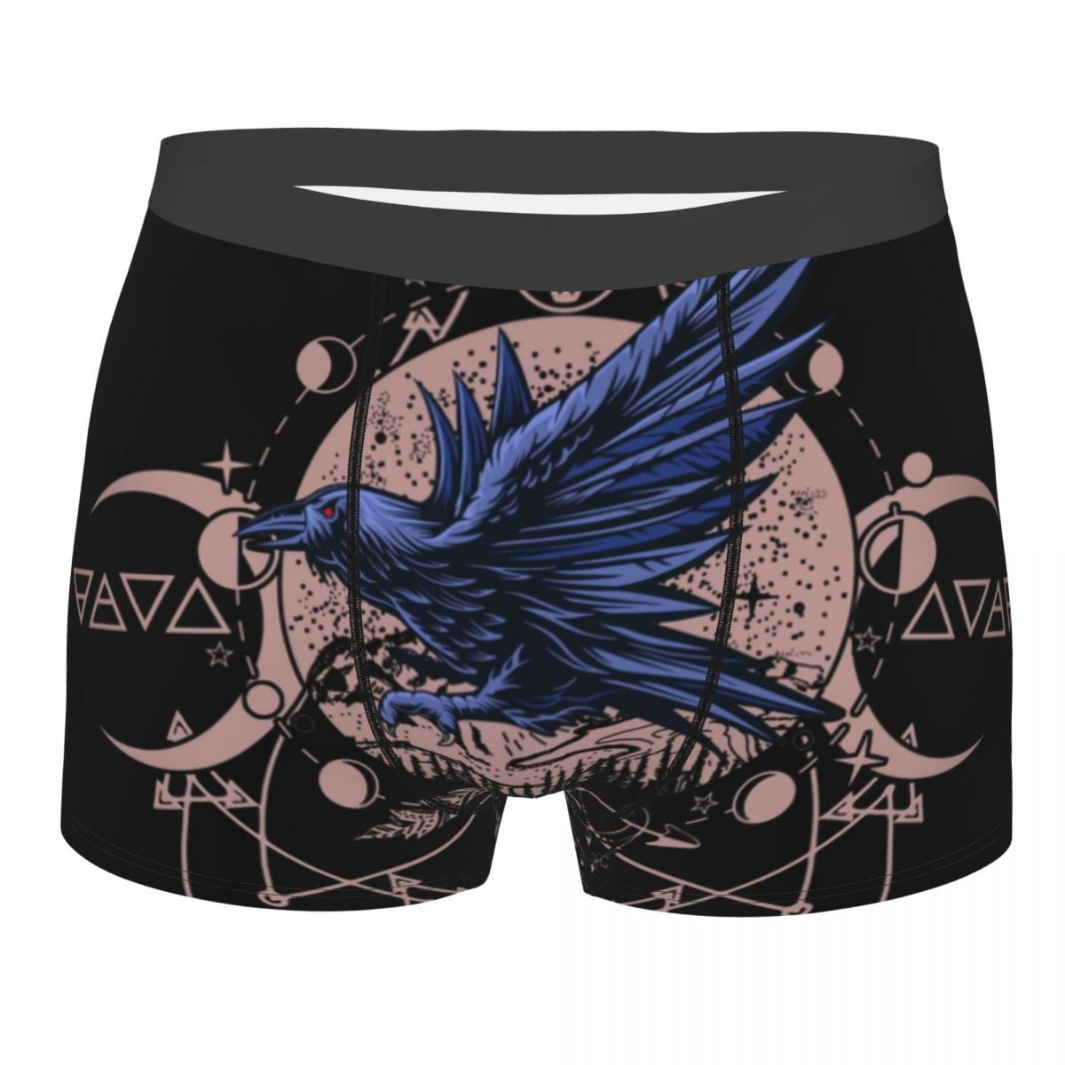 Bats In The Night Boxer Shorts For Homme 3D Printed Male Halloween Goth ...