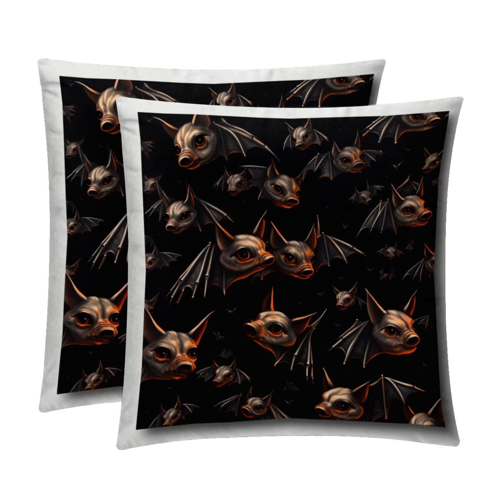 Bats Inserts - Set of 2 Bed Pillow Inserts with Unique Patterns ...