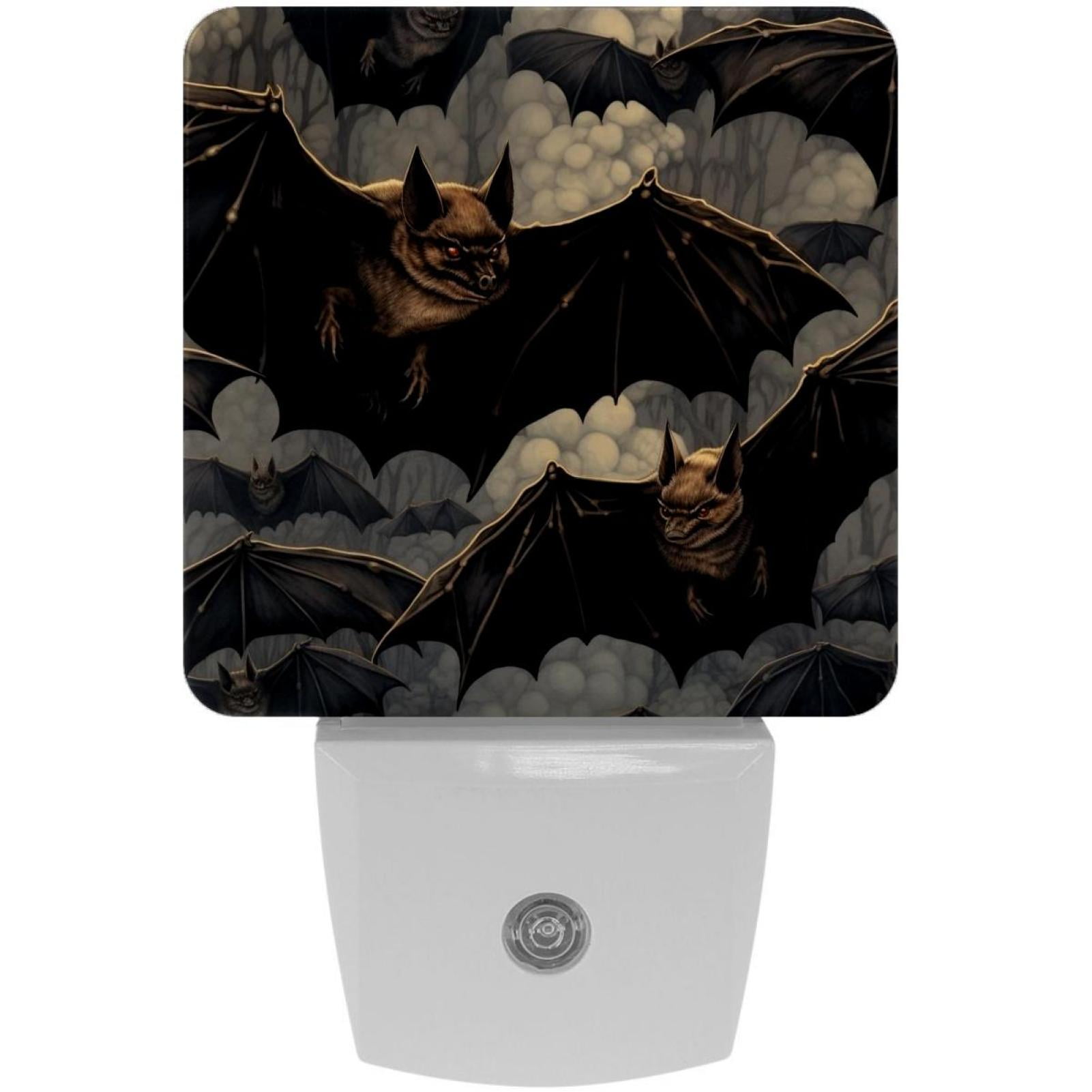 Bats LED Square Night Light for Bedroom and Bathroom - Energy Efficient ...