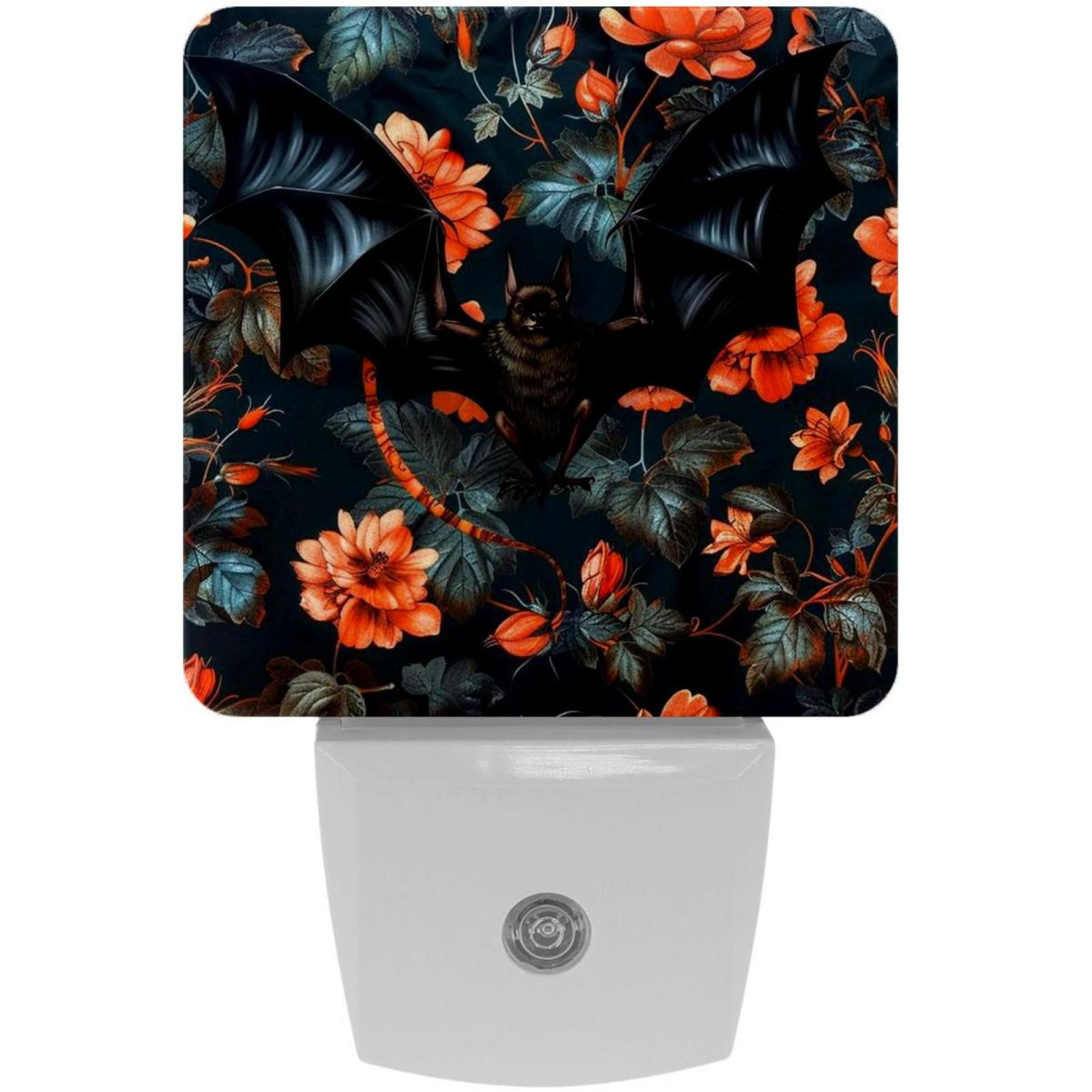 Bats LED Square Night Lights - Bedside Lighting Solution for a Soothing ...