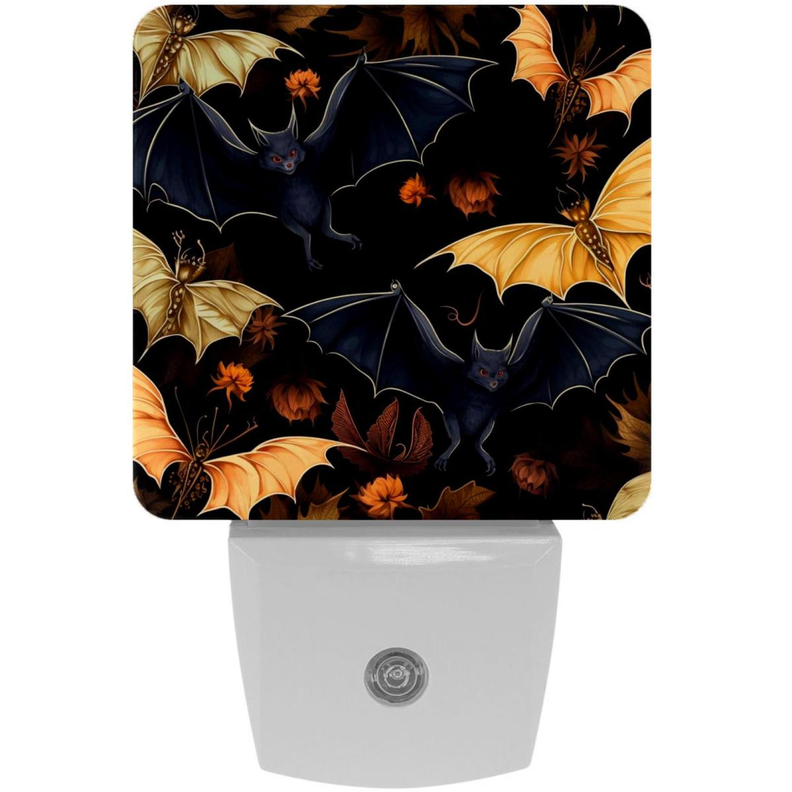 Bats LED Square Night Lights - Bedside Lighting Solution for a Soothing ...