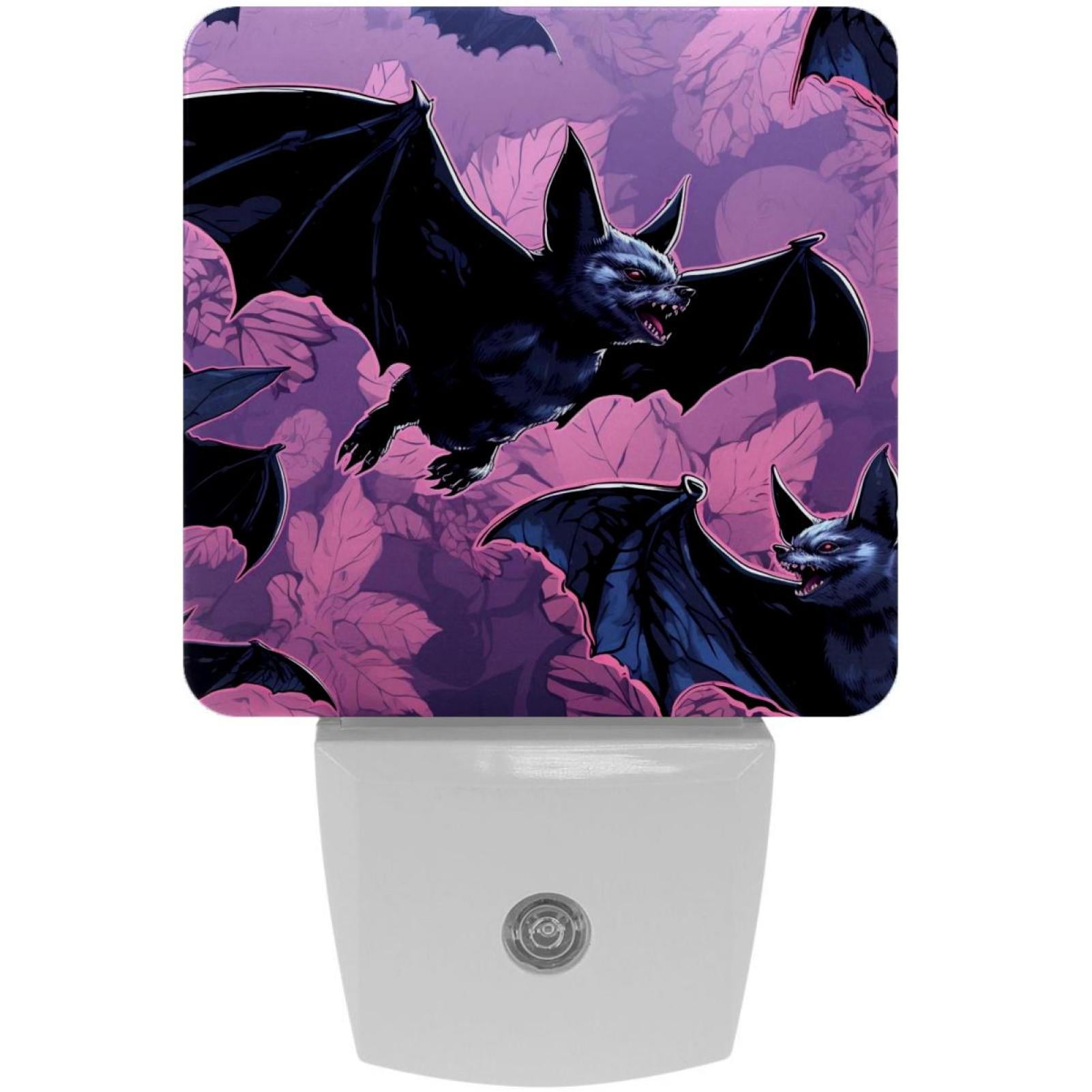 Bats LED Square Night Lights - Bedside Lighting Solution for a Soothing ...