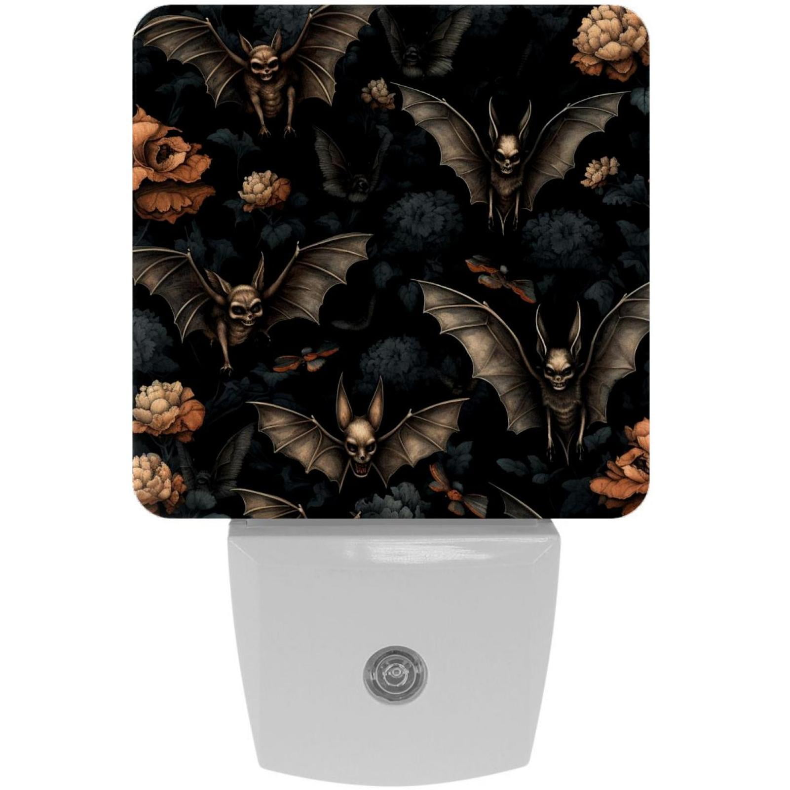 Bats LED Square Night Lights - Bright and Compact Bedroom or Bathroom ...