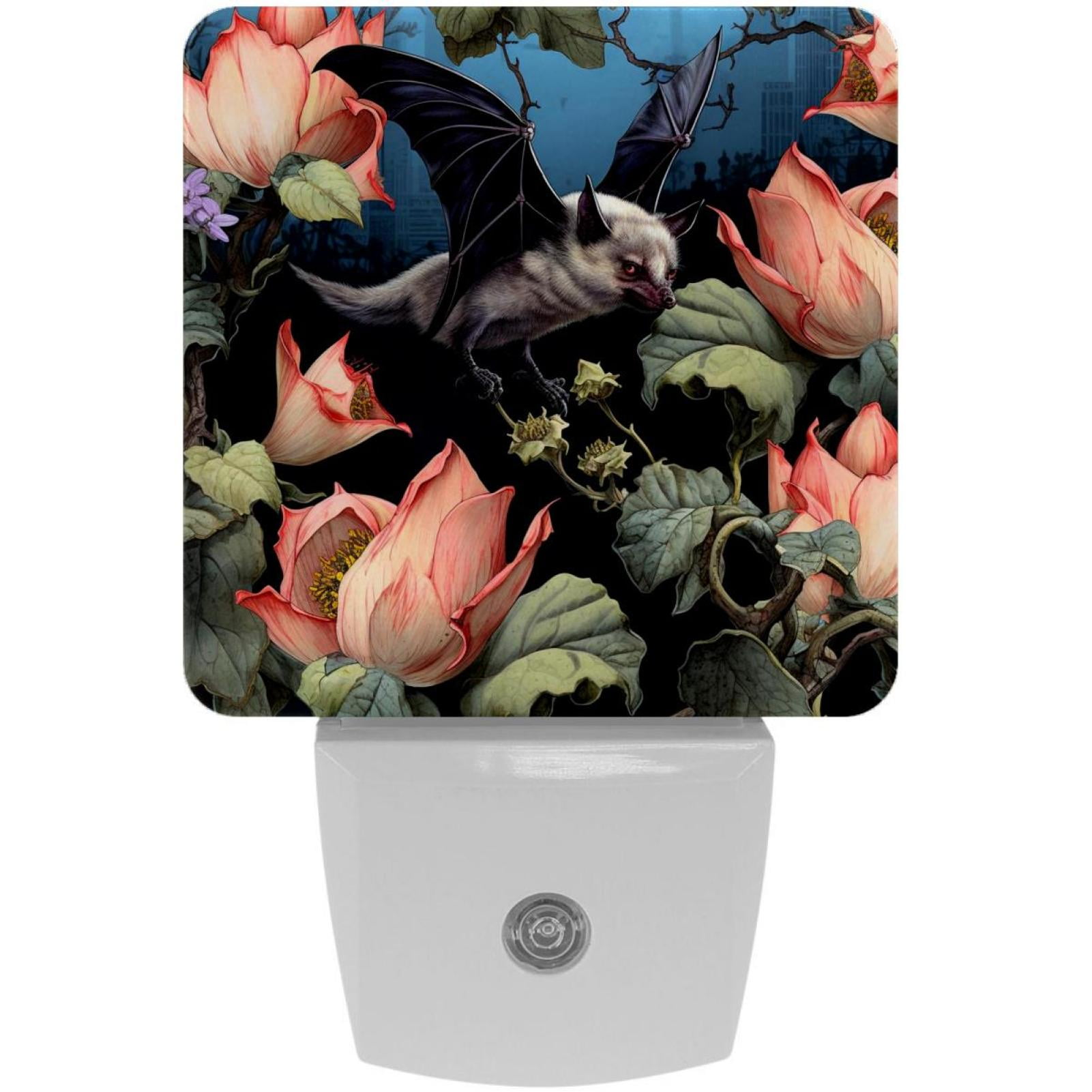 Bats LED Square Night Lights - Modern Design, Energy Efficient Indoor ...