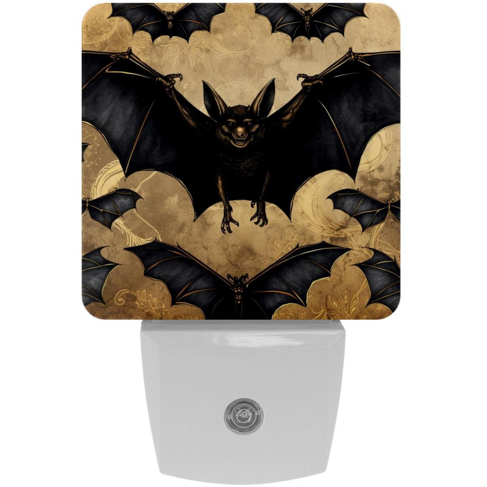 Bats LED Square Night Lights - Modern Design, Energy Efficient Indoor ...