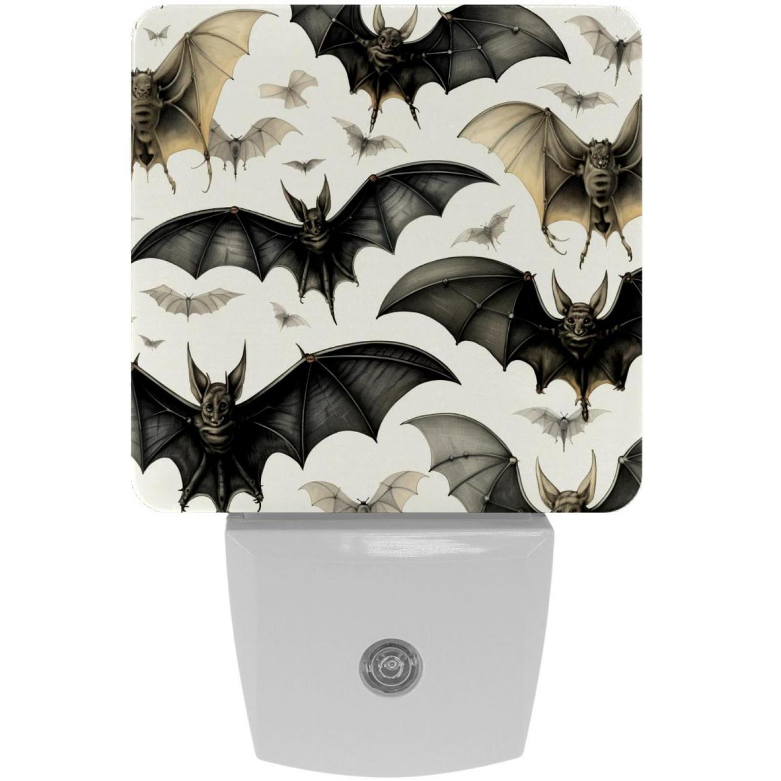 Bats LED Square Night Lights - Modern Design, Energy Efficient Indoor ...