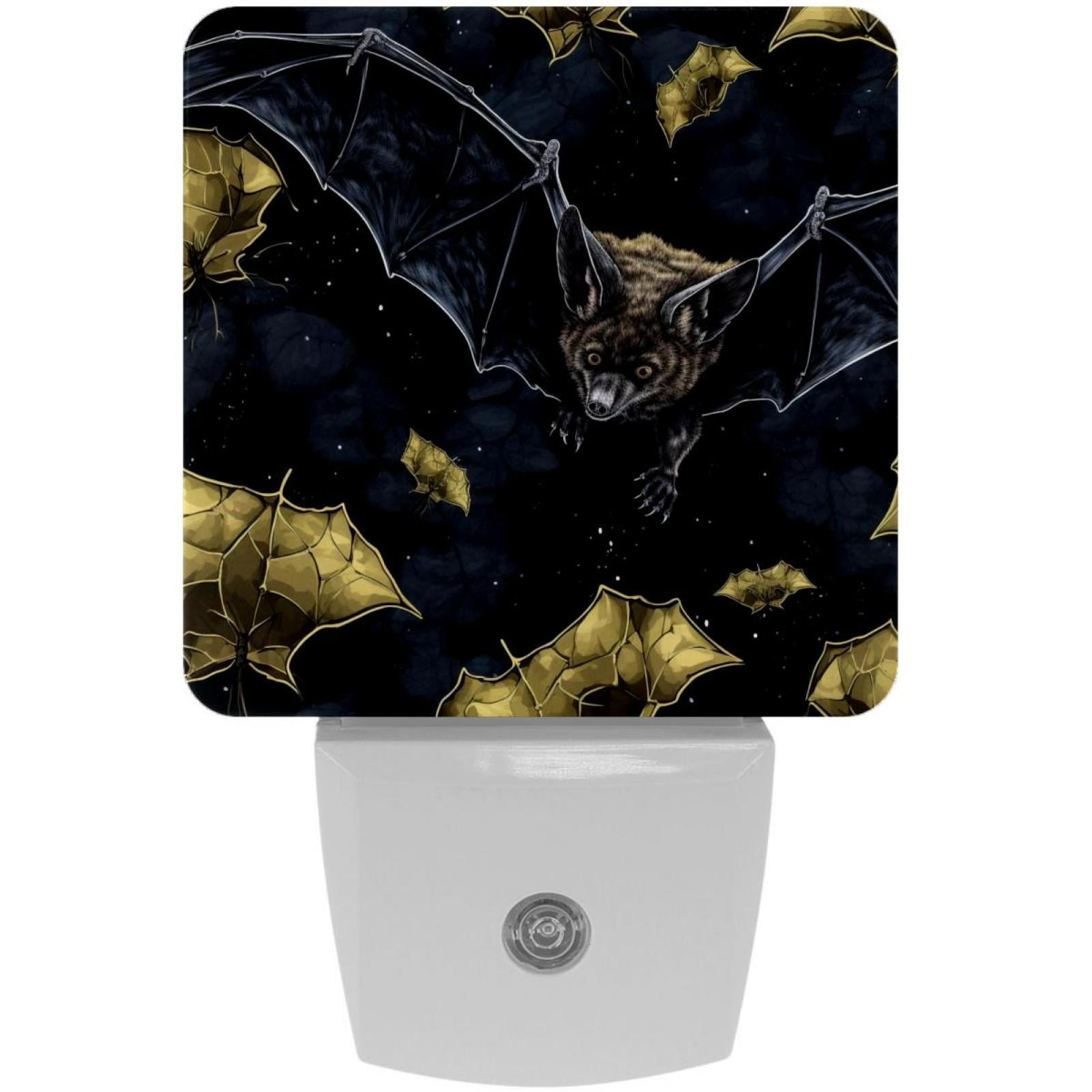 Bats LED Square Night Lights - Portable and Stylish for Bedroom and ...