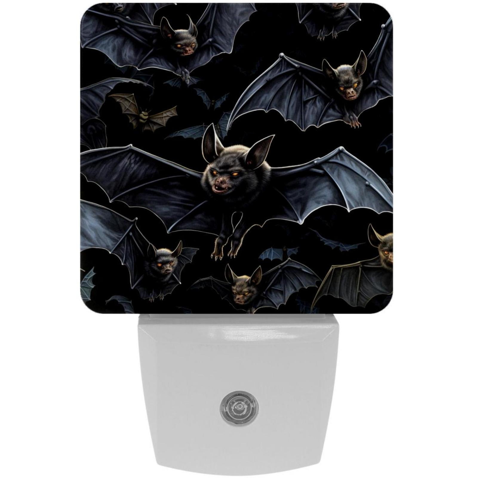 Bats LED Square Night Lights - Portable and Stylish for Bedroom and ...