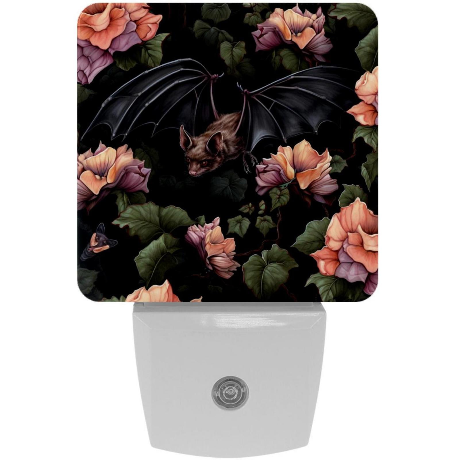 Bats LED Square Night Lights - Portable and Stylish for Bedroom and ...