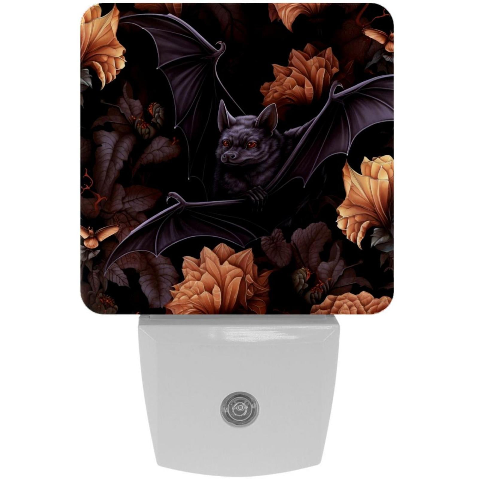 Bats LED Square Night Lights - Portable and Stylish for Bedroom and ...