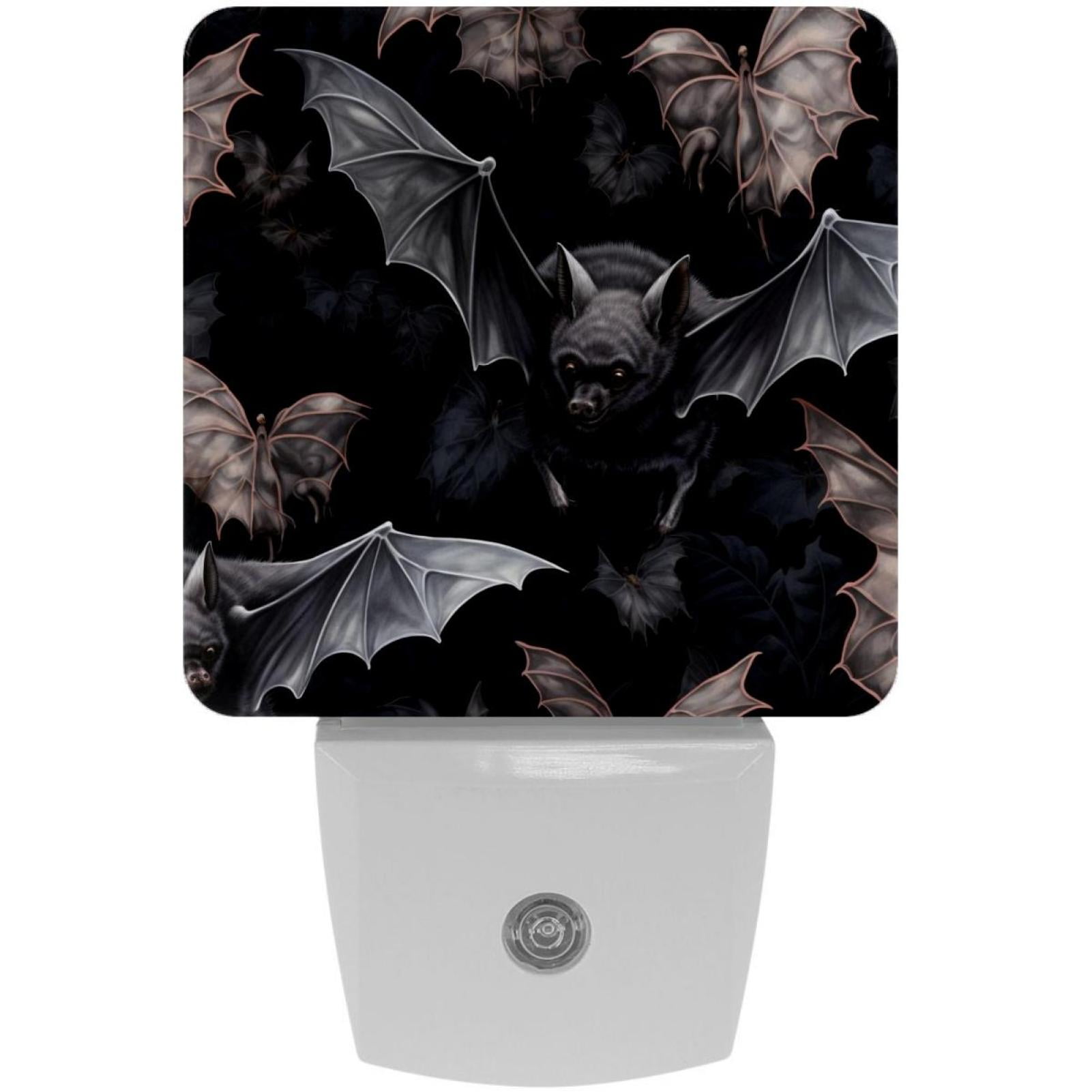Bats LED Square Night Lights - Portable and Stylish for Bedroom and ...
