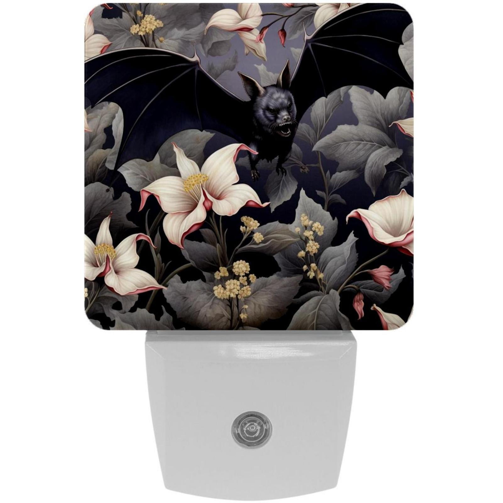 Bats LED Square Night Lights - Portable and Stylish for Bedroom and ...