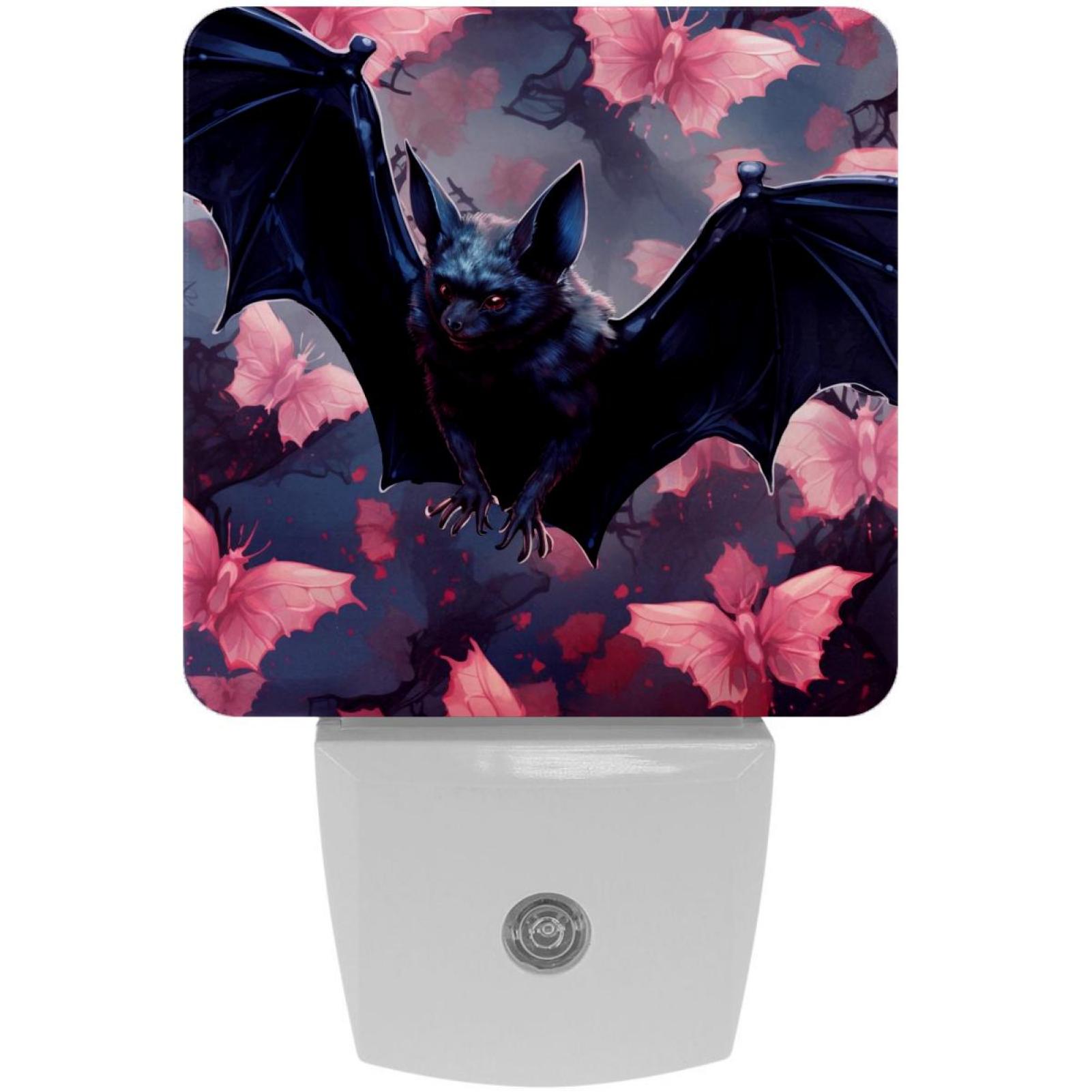 Bats LED Square Night Lights - Small and Stylish Energy-Saving Lamps ...