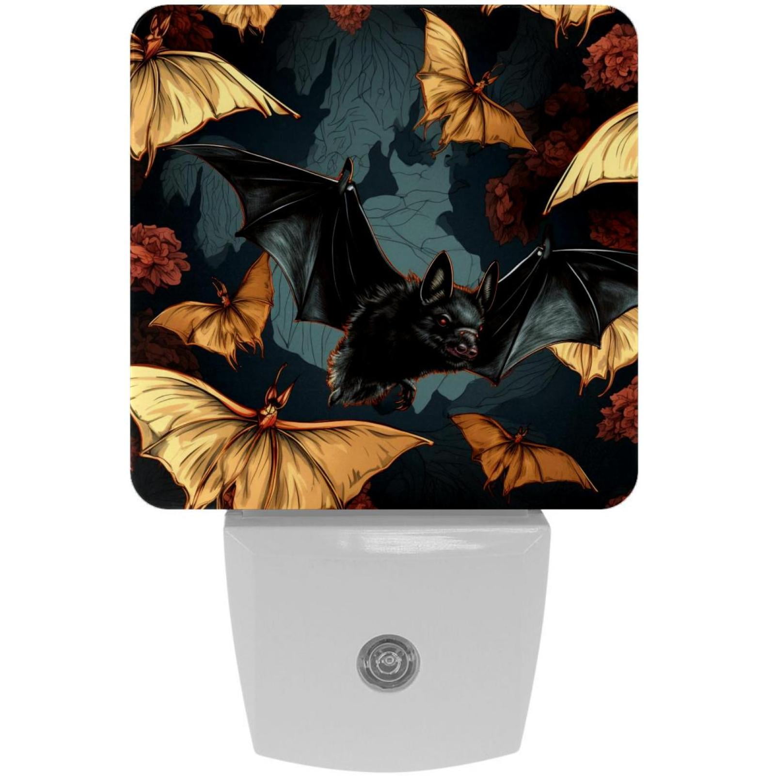 Bats LED Square Night Lights with Motion Sensor - Modern and Energy ...