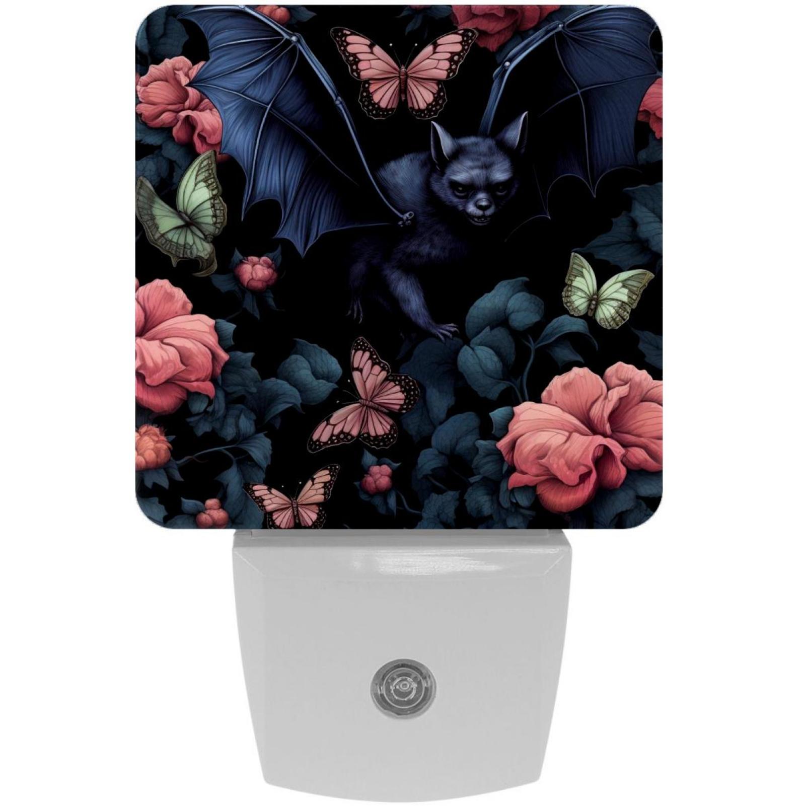Bats LED Square Night Lights with Motion Sensor - Modern and Energy ...