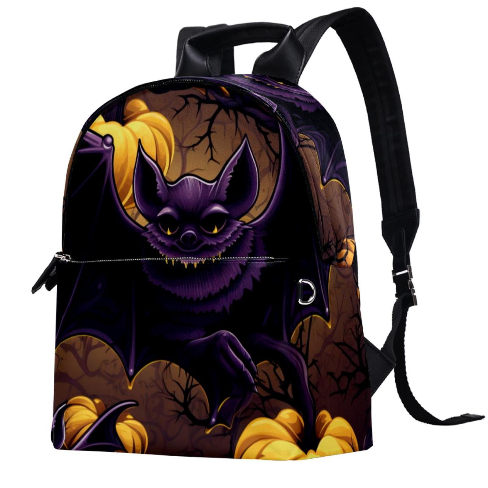 Bats Leather Duffle Backpack with Adjustable Shoulder Straps, Large ...