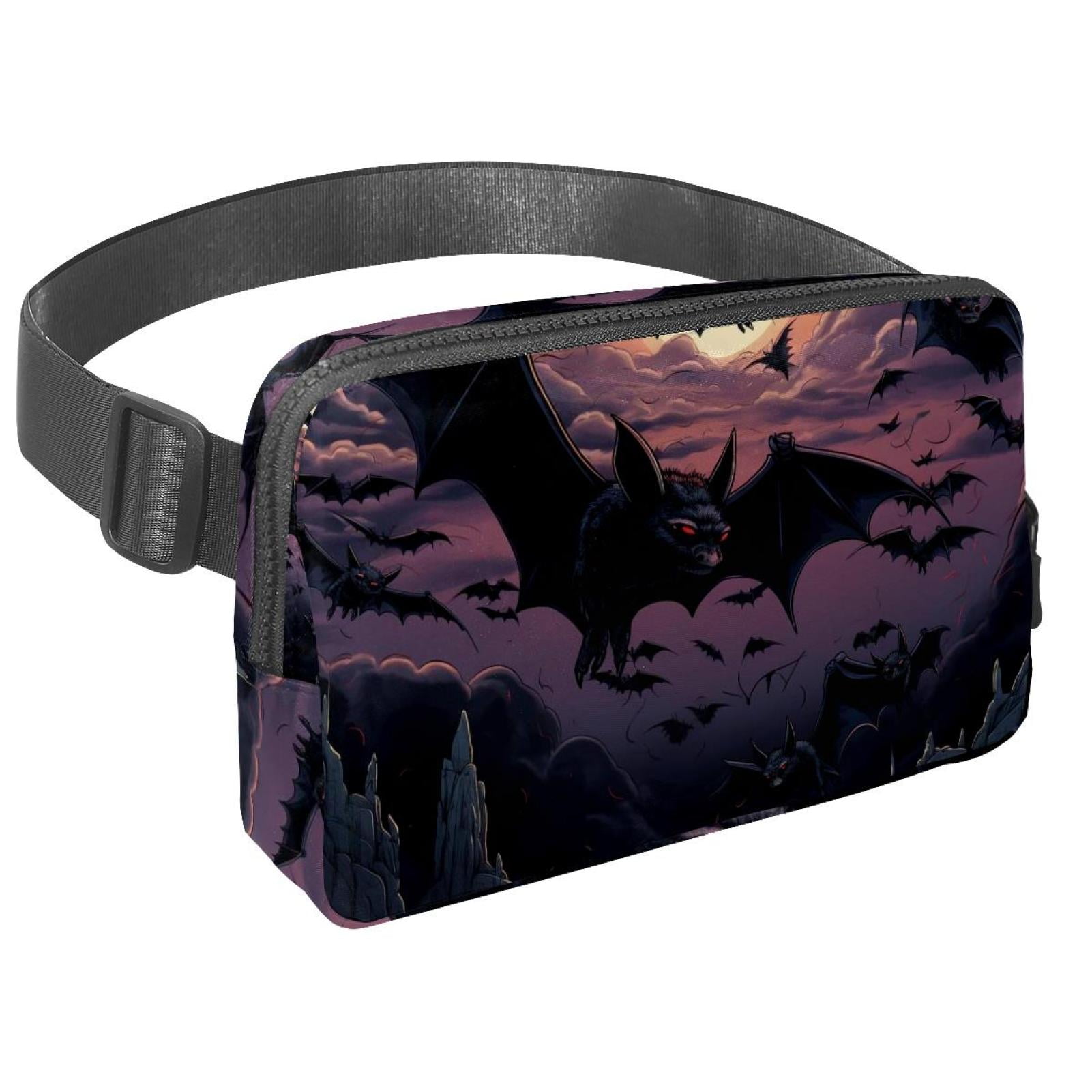 Bats Lightweight Adjustable Belt Bag with Extension Strap - Unisex ...
