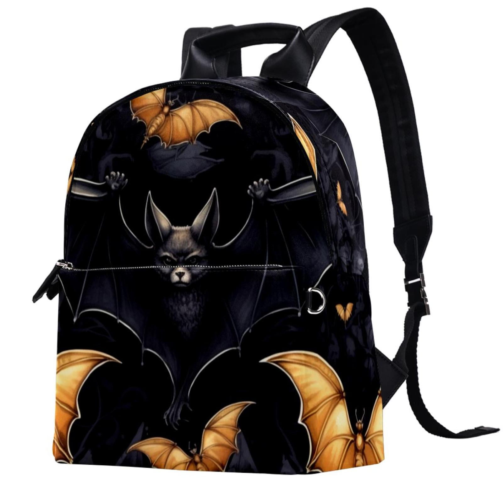 Bats Men Women Teens School Backpack Beach Lightweight Leather Backpack ...