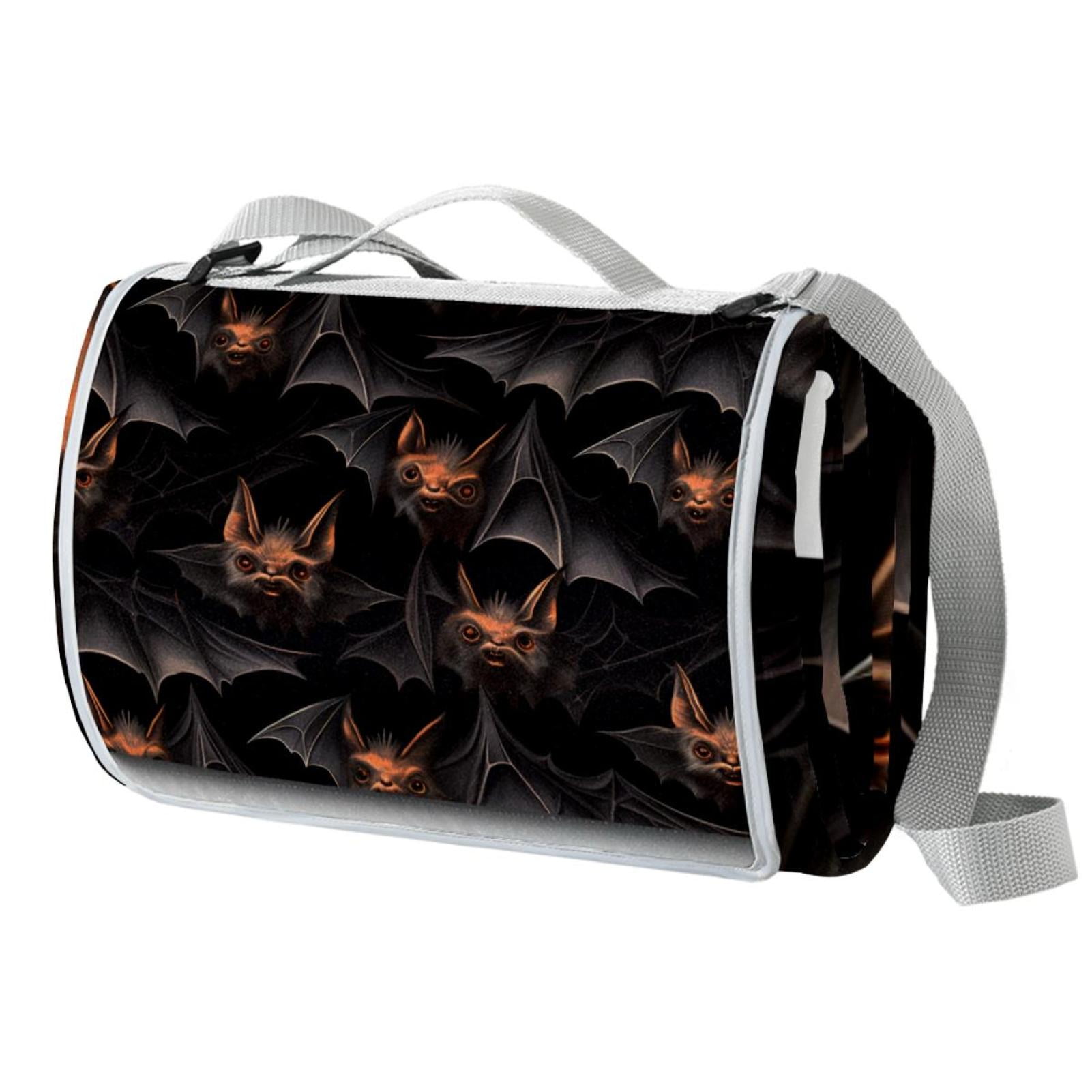 Bats Outdoor Canvas Picnic Blanket Waterproof and Foldable Mat with ...