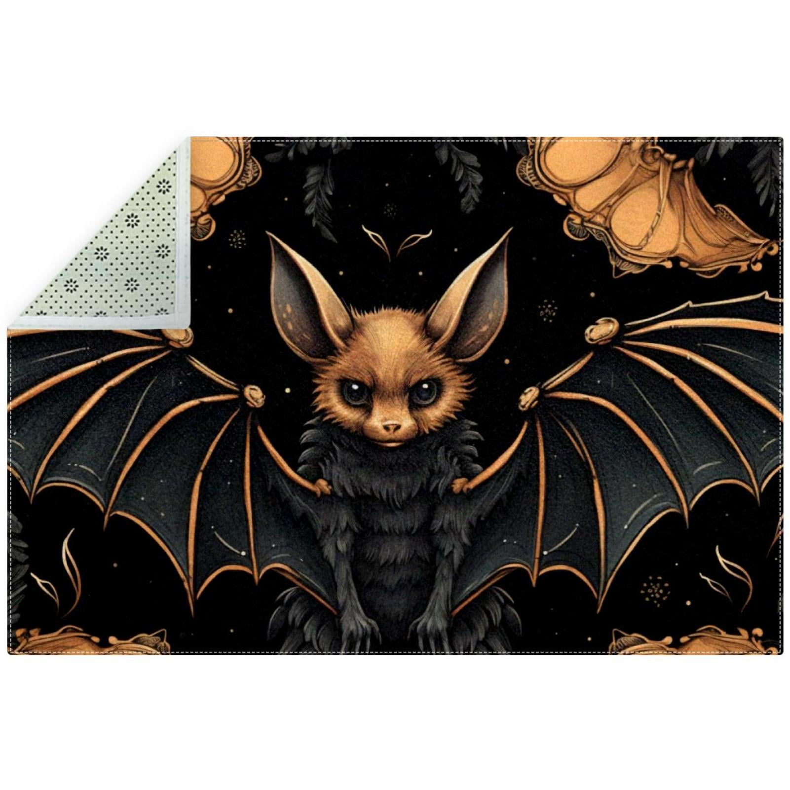 Bats Polyester Office Mat - Right-Angle Floor Protector for Comfort and ...
