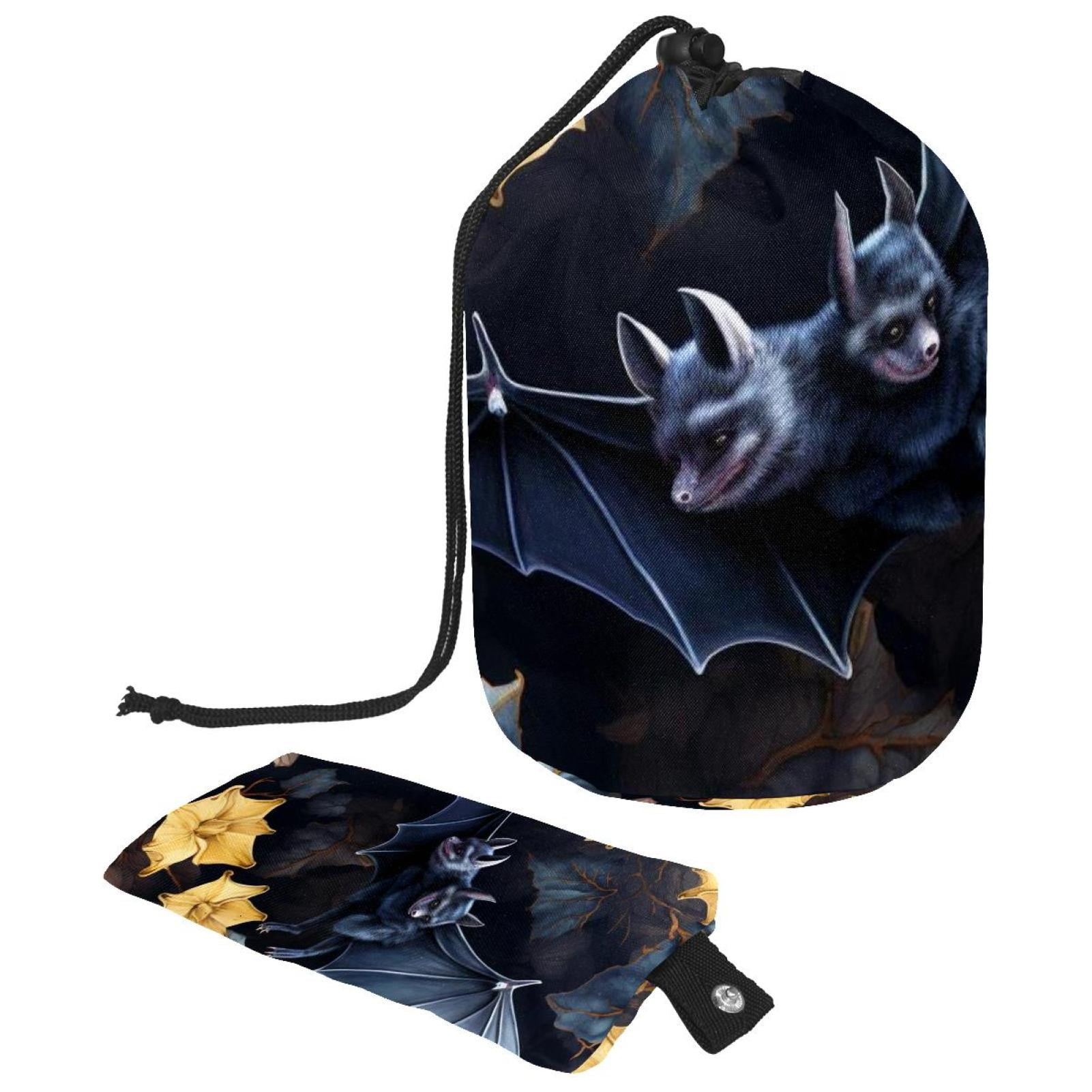 Bats Portable Drawstring Foldable Travel Shower Wash Bags Laundry Mesh ...