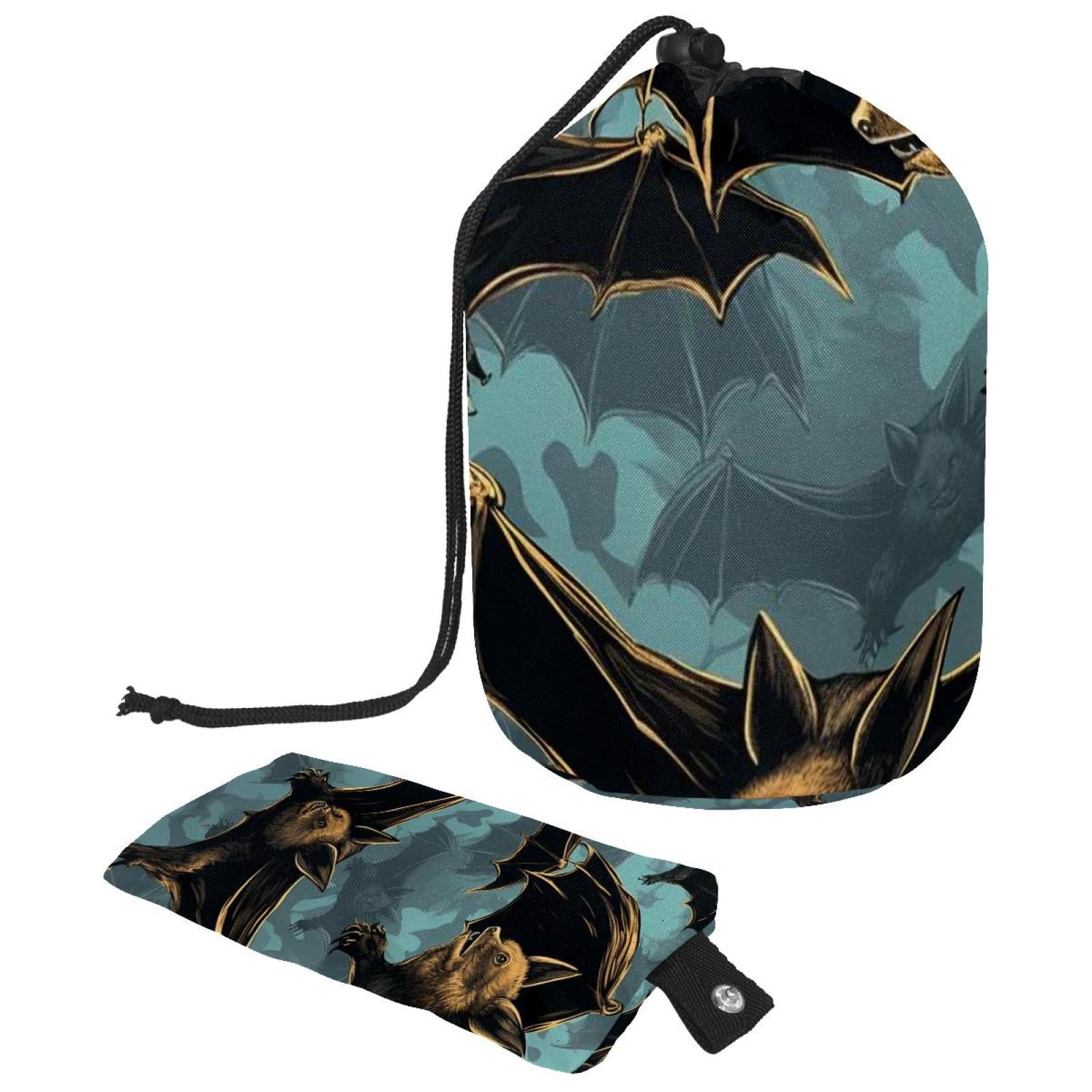 Bats Portable Drawstring Foldable Travel Shower Wash Bags Laundry Mesh ...
