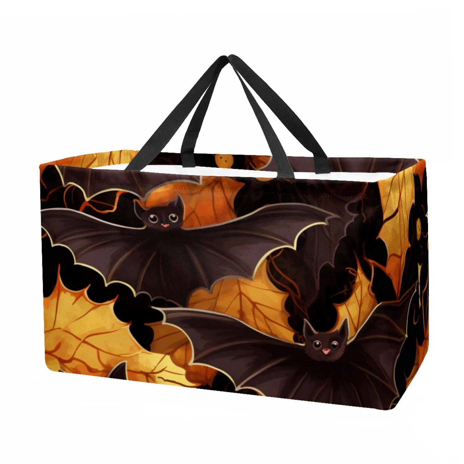 Bats Premium Oxford Cloth Picnic Basket - Reusable, Foldable, Large ...