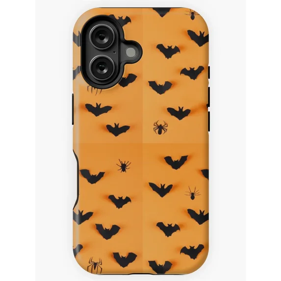 Bats Spiders iPhone Case For 11 12 13 14 15 16 Pro Max Spooky Creepy ...