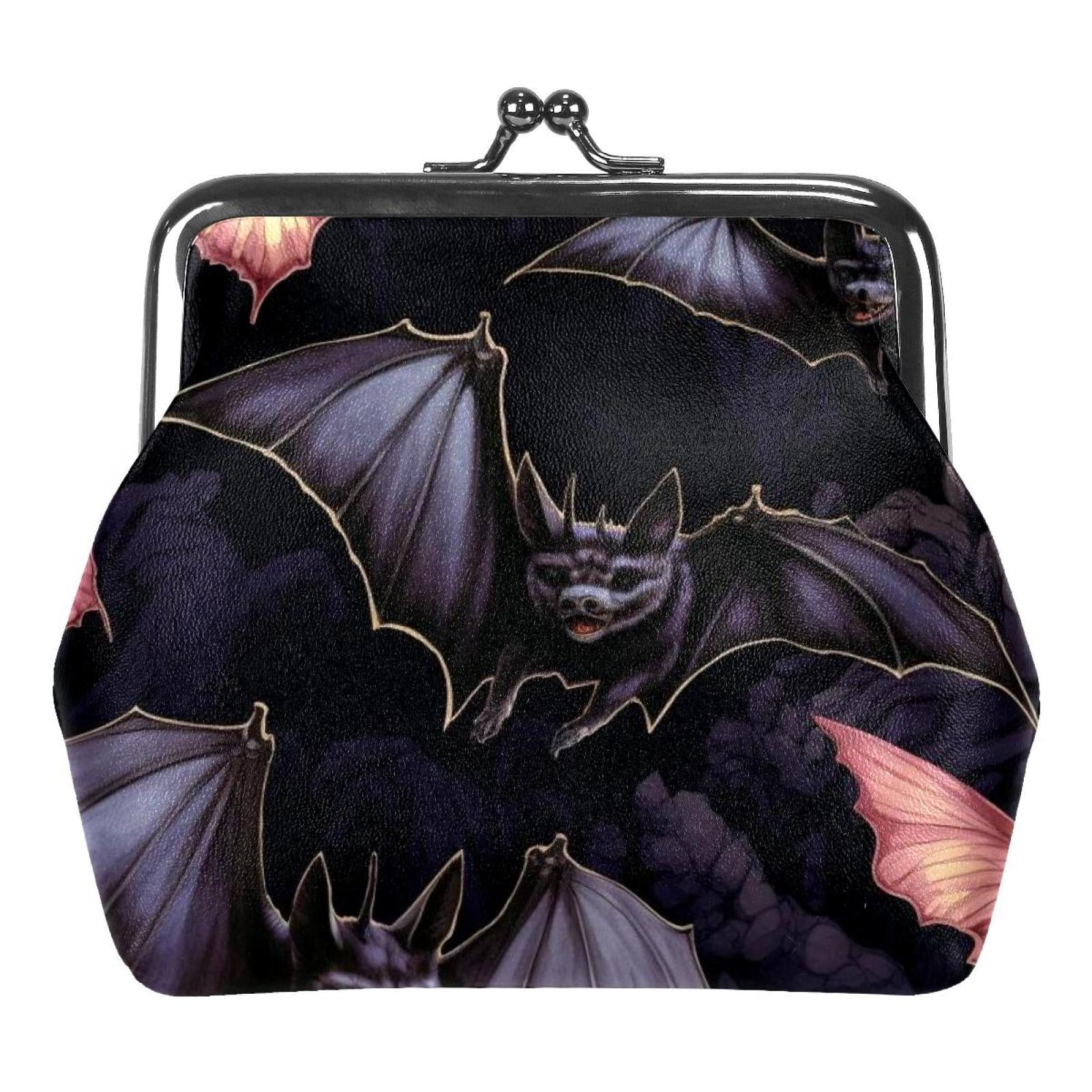 Bats Stylish Men's Wallet with Coin Purse, 0.7 Microfiber Zinc Alloy ...