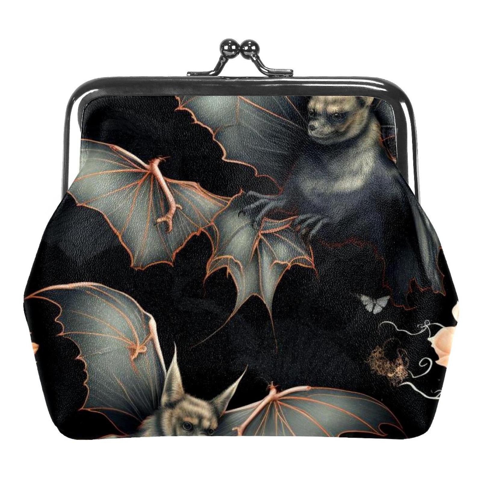 Bats Stylish Women's Wallet with Coin Purse, 0.7 Microfiber Zinc Alloy ...